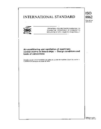 ISO 8862:1987, Air-conditioning and ventilation of machinery control ...