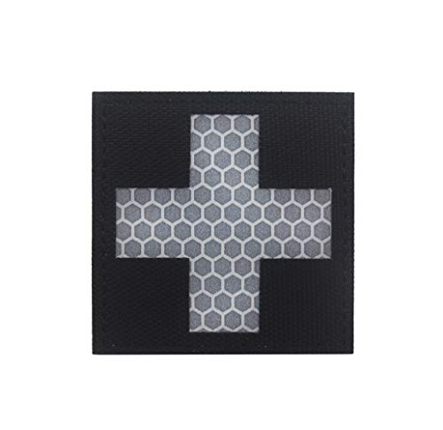 Reflective Medic Patches EMS EMT MED Tactical Medical Red Cross Morale ...
