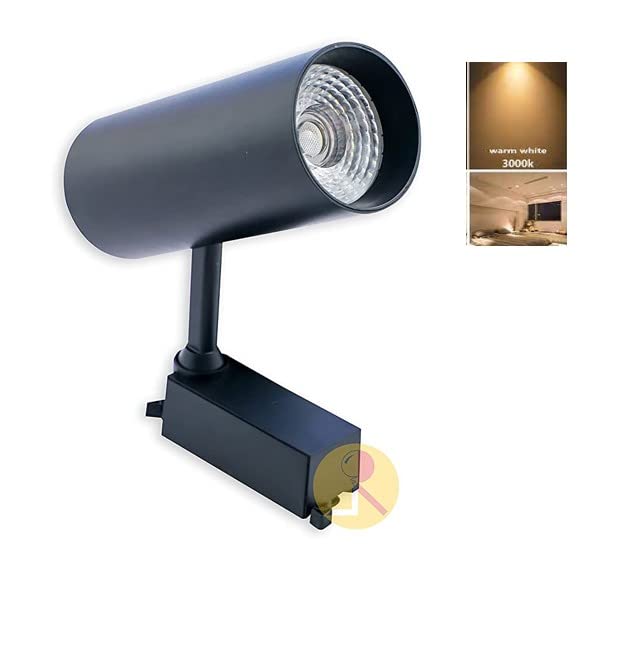RADIANT LED Track Light (Black Body) - (Track Rail Not Included) (Warm ...