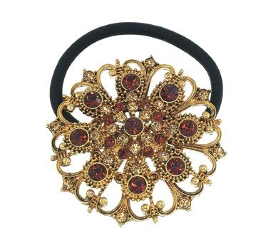 Amazon.com : Topaz Instant Glamour Brooch Ponytail Holder : Beauty ...