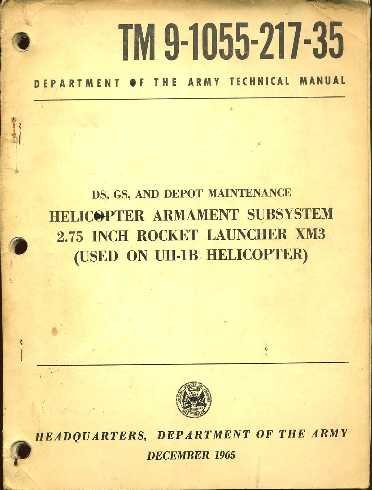 DS, GS, and Depot Maintenance : Helicopter Armament Subsystem 2.75 Inch ...