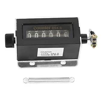 Amazon.com: Oumefar Hand Spring Mechanical Pulling Counter 6 Digit ...