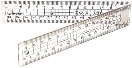 Helix Oxford 30cm Folding Ruler, 20g : Amazon.co.uk: Stationery ...