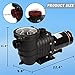 Amazon.com: TOPWAY 2HP 110v Swimming Pool Pump 111GPM Filter Garden ...
