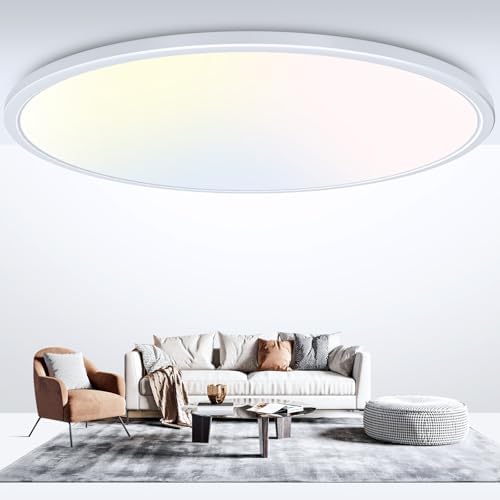 libtit 20 Inch LED Ceiling Light, 5000LM 50W Large & Bright Flush Mount ...