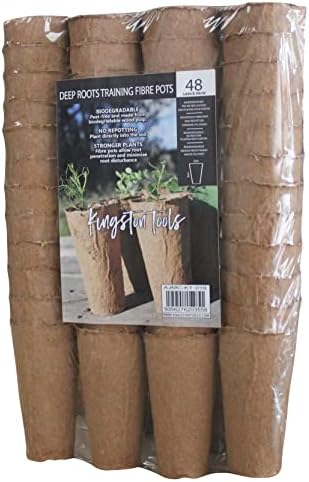 Kingston Tools Extra Long Root Training Fibre Pots 9cm Tall — Peat-Free ...