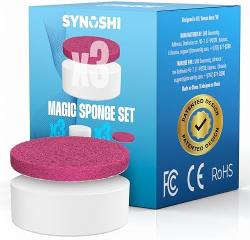 Amazon.com: Synoshi PRO Electric Spin Scrubber Melamine Sponge for ...