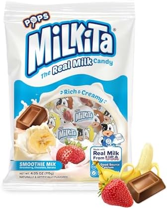 Amazon.com : Milkita The Real Milk Candy Lollipop Bag – Low-Sugar ...