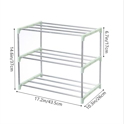 Snapklik.com : Jucaifu Stackable Small Shoe Rack, Entryway, Hallway And ...