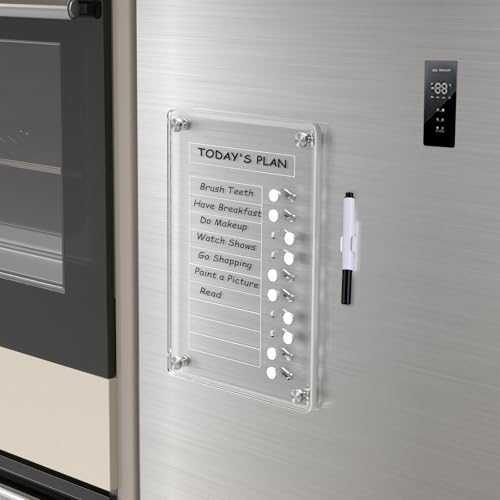 Amazon.com : NiHome Clear Acrylic Magnetic to Do List Planning Board ...