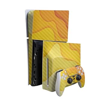Amazon.com: Carbon Fiber Skin Compatible with PlayStation 5 Slim ...
