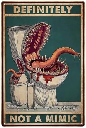 Amazon.com: Definitely Not A Mimic Poster Dnd Posters Dungeon Rpg ...