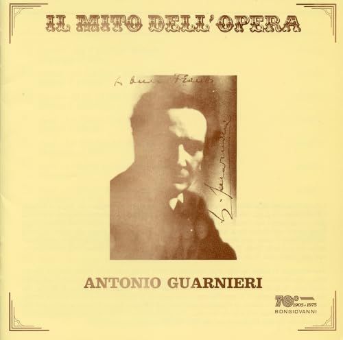 Amazon.co.jp: Il mito dell'Opera: Antonio Guarnieri (Recorded 1927-1928 ...