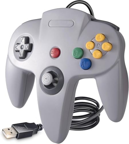 Amazon.com: KIWITATA Classic N64 USB Controller, Wired N64 Remote Game ...