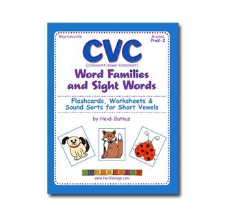 CVC Word Family Resources Workbook Vol. 1: Heidi Butkus: 9781938553172 ...