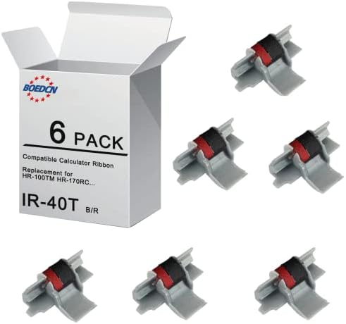 Amazon.com: LxTek Calculator Roller Ribbons Replacement for IR40T IR ...