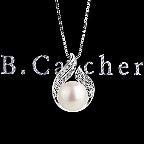 B.Catcher collana e ciondolo abbraccio con perla argento s925“Hug with ...