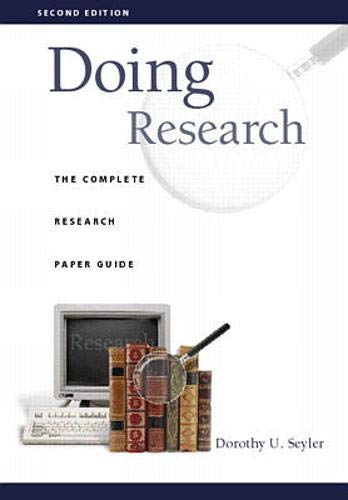 Amazon.com: Doing Research: 9780070579798: Seyler,Dorothy: Books