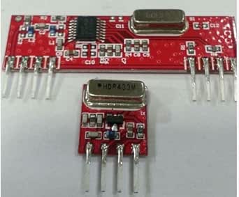 433 MHz ASK RF Transceiver Module (Tx + Rx) Pair-4/8 pin pack of 5 ...