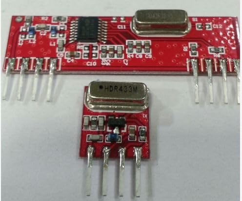 433 MHz ASK RF Transceiver Module (Tx + Rx) Pair-4/8 pin pack of 5 : Amazon.in: Computers ...