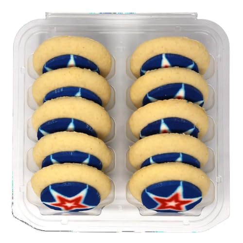 Amazon.com: Dallas Distributing Star Frosted Cookies 13.5 oz 10 Count ...