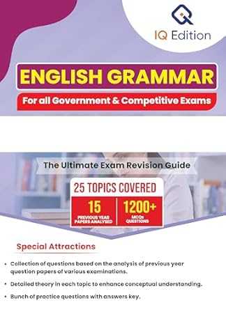 Buy English Grammar Guide for Competitive Exams, 1200+ MCQs, 15 Past ...