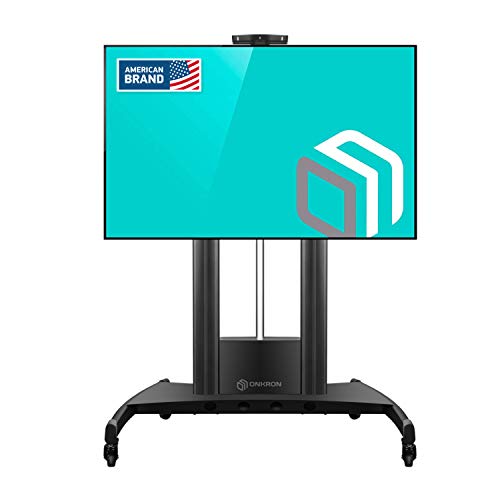 Buy ONKRON Motorized Lift Mobile TV Stand Rolling TV Cart with Remote ...