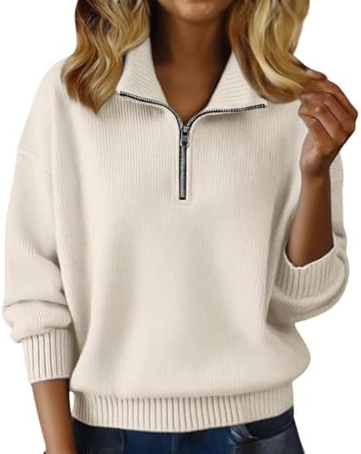 Tatumaie quiet luxury clothes Beige Cozy Cashmere Sweaters for Women ...