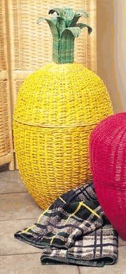 Amazon.com: Wicker Pineapple Hamper : Home & Kitchen