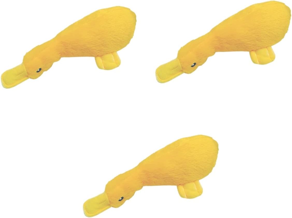 Amazon.co.jp: Mipcase 3 Pcs Toy Design Shape Duck Chew Yellow Chew Pet ...