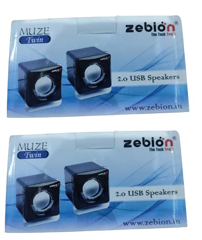 Muze Twin 2.0 USB Speakers - Pack of 2 : Amazon.in: Electronics