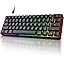 Amazon.com: KOORUI Gaming Keyboard 60 Percent, Wired Ultra-Compact ...