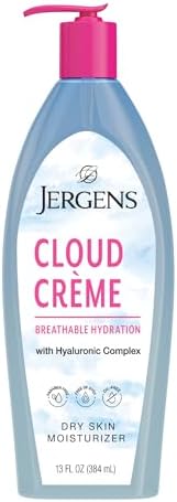 Amazon.com: Jergens Cloud Creme Breathable Body Lotion, Fast-Absorbing ...