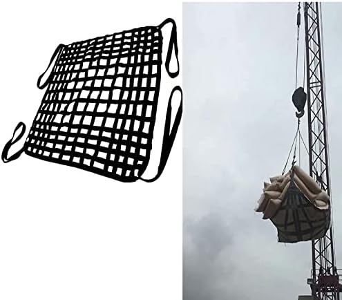 Cargo Lifting Pad Net, 2x2M Flat Nylon Hoisting Sling - Durable ...