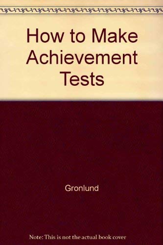How to Make Achievement Tests and Assessments: 9780205148240: Amazon ...