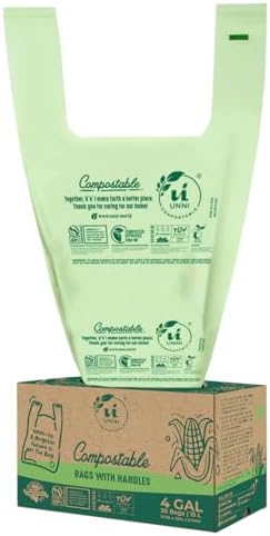 Amazon.com: EcoSoul Home Compostable Small Kitchen Bags 4 Gallon ...