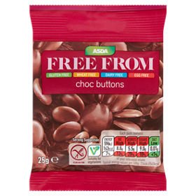 Amazon.com: Asda Dairy Free Gluten Free Chocolate Buttons 25g : Grocery ...