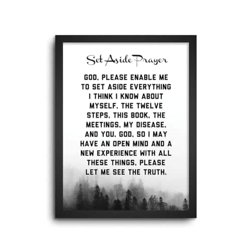 Amazon.com: Set Aside Prayer Poster - AA NA - Alcoholics & Narcotics ...