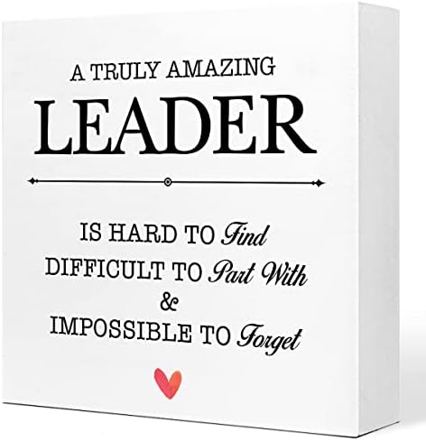 Amazon.com: A Truly Amazing Leader is Hard to Find Wooden Sign Desk ...