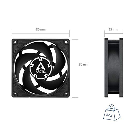 ARCTIC P8 TC – PC Fan, 80mm Fan, PC Case Fan with Temperature Control ...