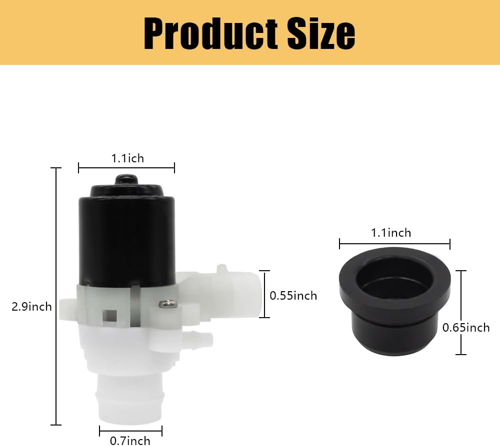 Meyffon 104307 Bomba de líquido para limpiaparabrisas de camión ...