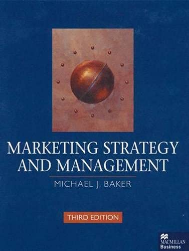 Marketing Strategy and Management: Amazon.co.uk: Baker, Michael J ...
