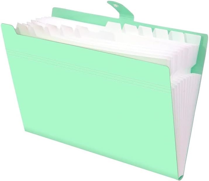 Baraky A4 Size Expandable 12 Pocket Documents File Folder Organizer ...