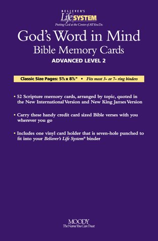 BLS Gods Word in Mind Bible Memory Cards-Advanced level 2 (Believer's ...