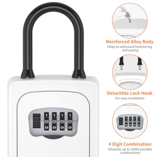 Snapklik.com : Portable Key Lock Box, Upgrade Clearly Visible Numbers ...