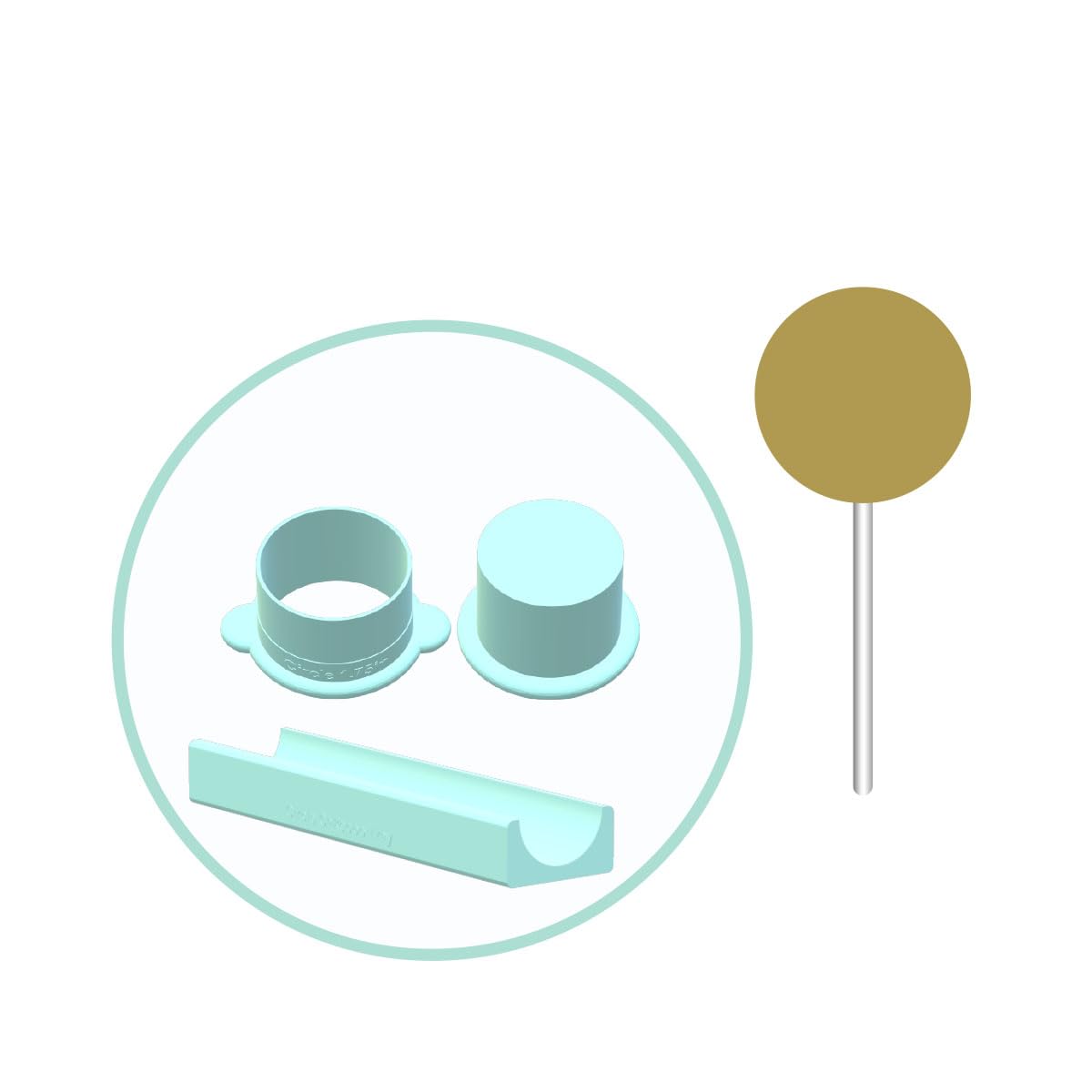 Amazon.com: Deluxe Circle Cake Pop Mold | Options: Cutter, Popper ...