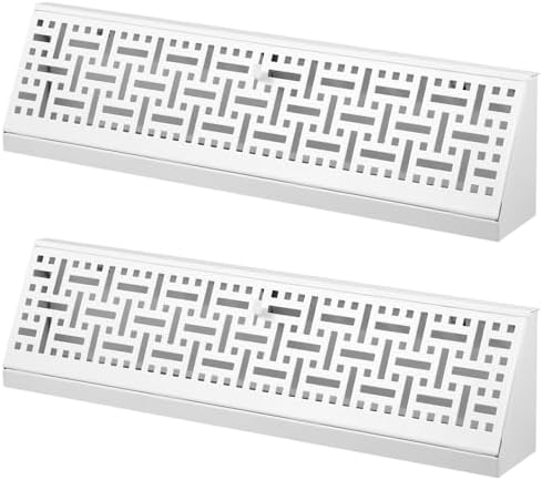 Landhoow 2 Pack Baseboard Register Diffuser, Vent Covers for Home Floor ...