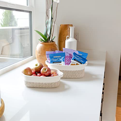 Snapklik.com : NaturalCozy 5-Piece Rectangle Storage Basket Set ...