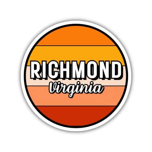 Amazon.com: Richmond Virginia Travel Sticker, 2.5" Multiple Colors ...