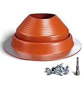 VIVIDA #7 Silicone Metal Roof Pipe Boot, High Temp Flexible Roof Jack ...